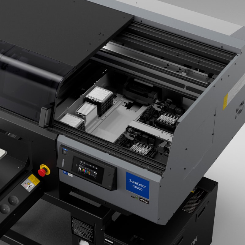 เครื่องพิมพ์สิ่งทอระบบดิจิทัล DTG DFT DTF รุ่น Epson F3030